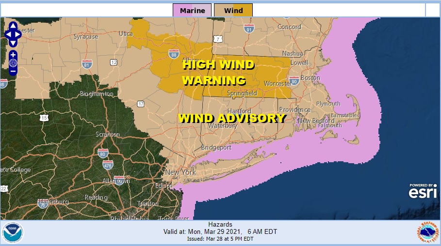 Wind Advisory Today Gusts Over 40 MPH Wind Machine Eases Tonight ...