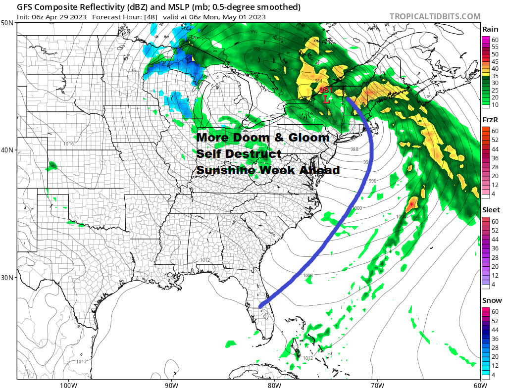 Rain Continues On & Off In Gloom & Doom Pattern More Rain Sunday Self ...