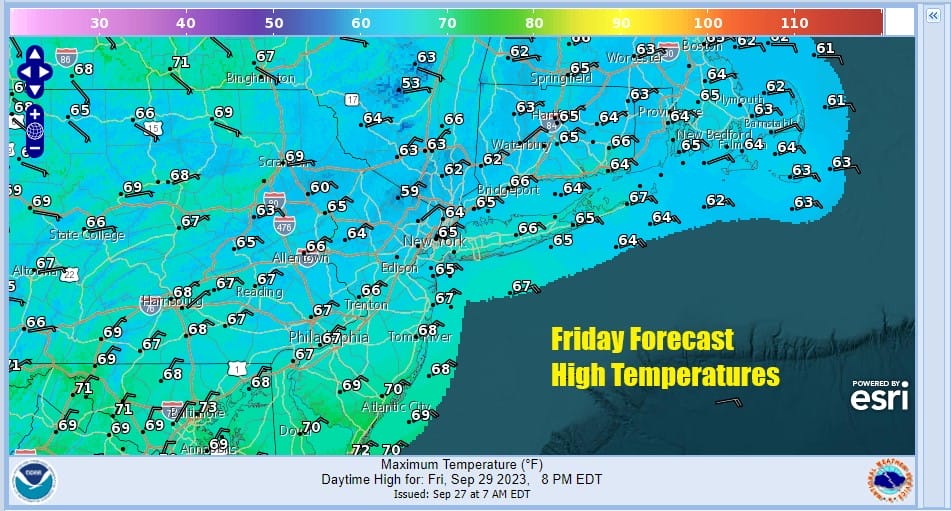 Gloomy weather takes a break in the Northeast US but returns Friday ...