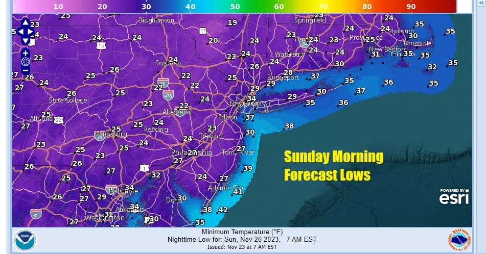 Ineffective sunshine and cold air for the weekend, Rain Sunday night ...