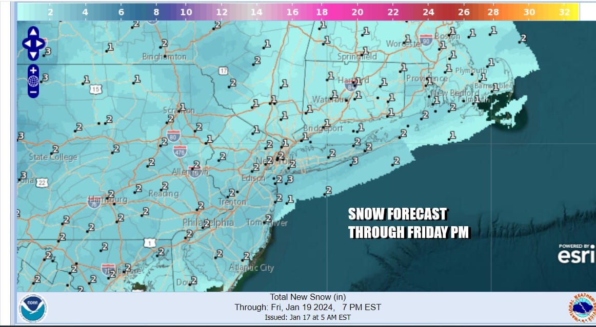 Arctic Cold & Snow Northern Virginia to Southern New England forecast ...