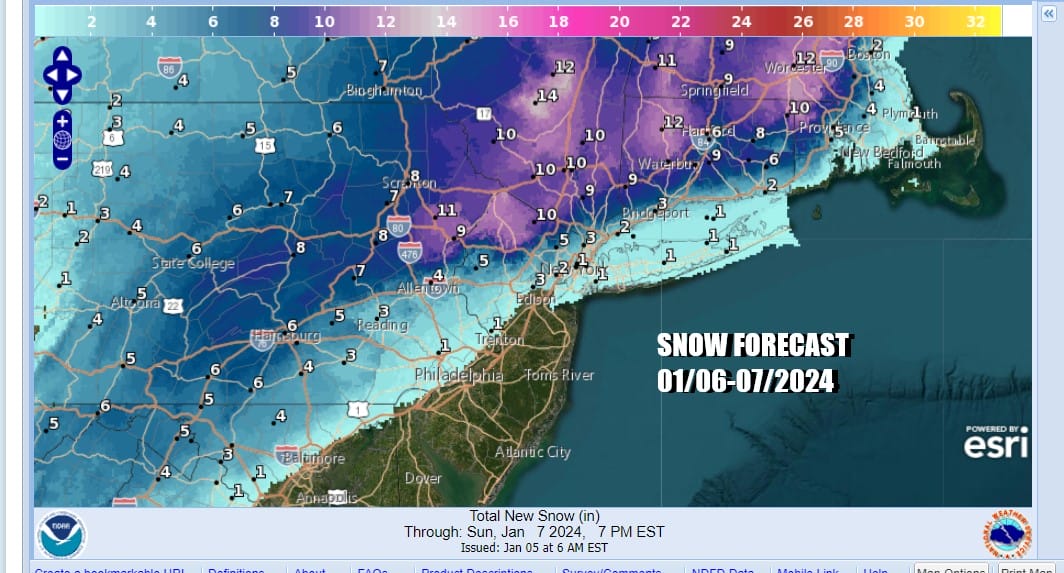 Snowstorm interior Mid Atlantic & Northeast, Major storm next week ...