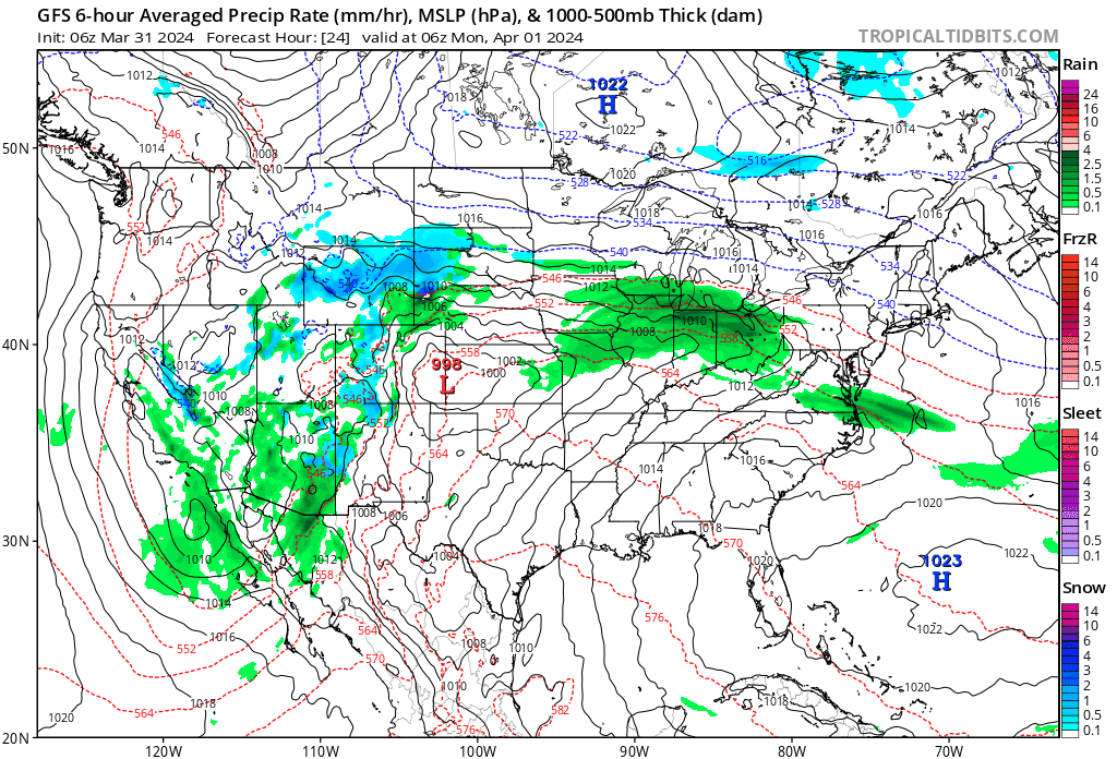 Major Spring Storm high impact event across the US, rain, wind, severe ...